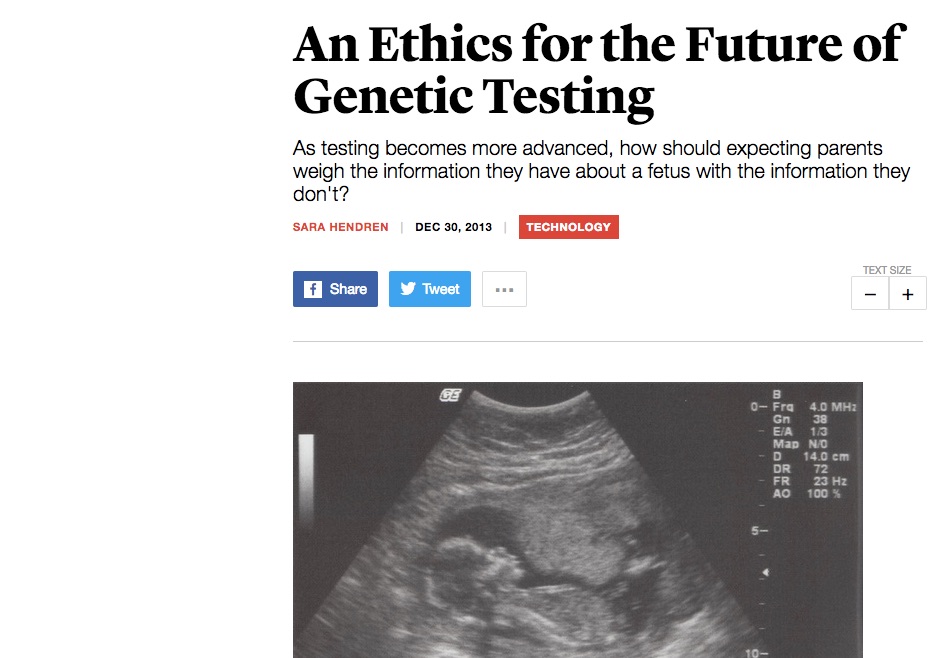 An Ethics for the Future of Genetic Testing | sara hendren An Ethics for the Future of Genetic Testing | sara hendren